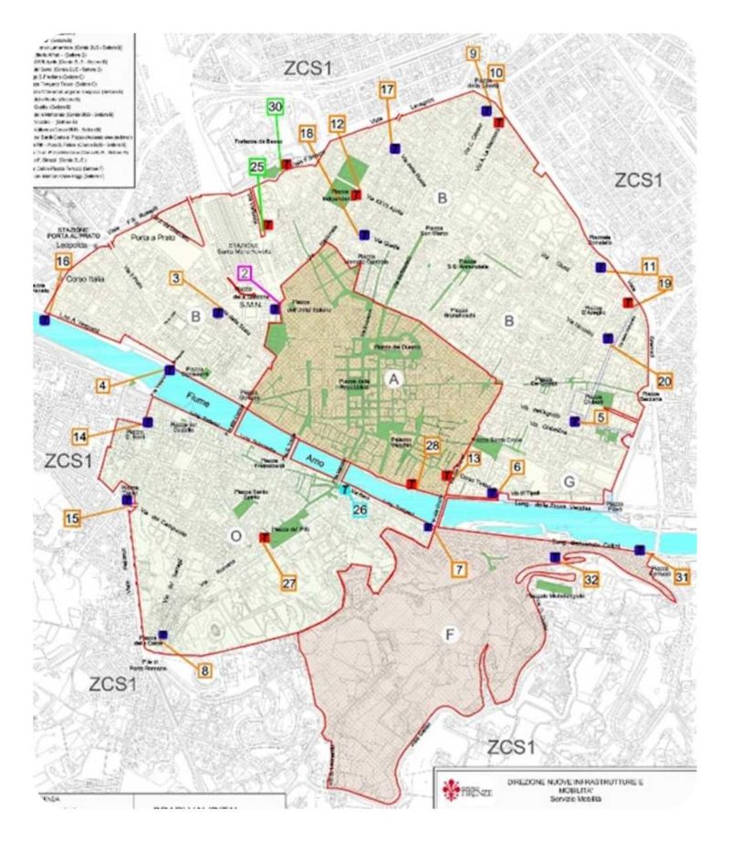 Zona de Tráfico Limitado en Florencia (ZTL)